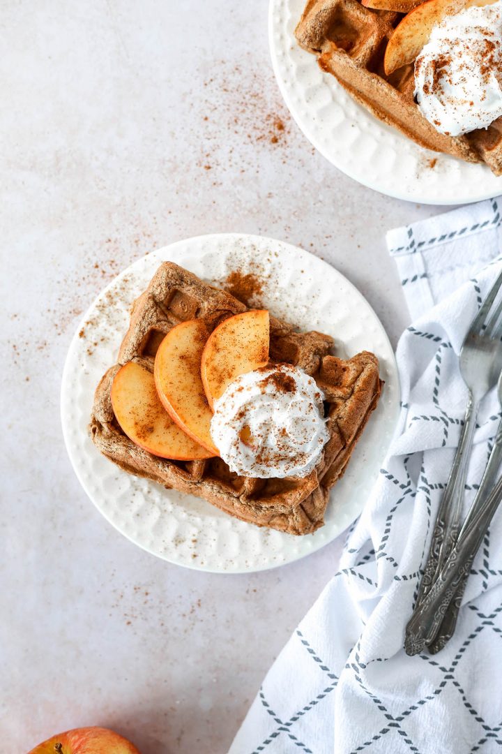 Cinnamon Apple Waffles | Savor The Spoonful