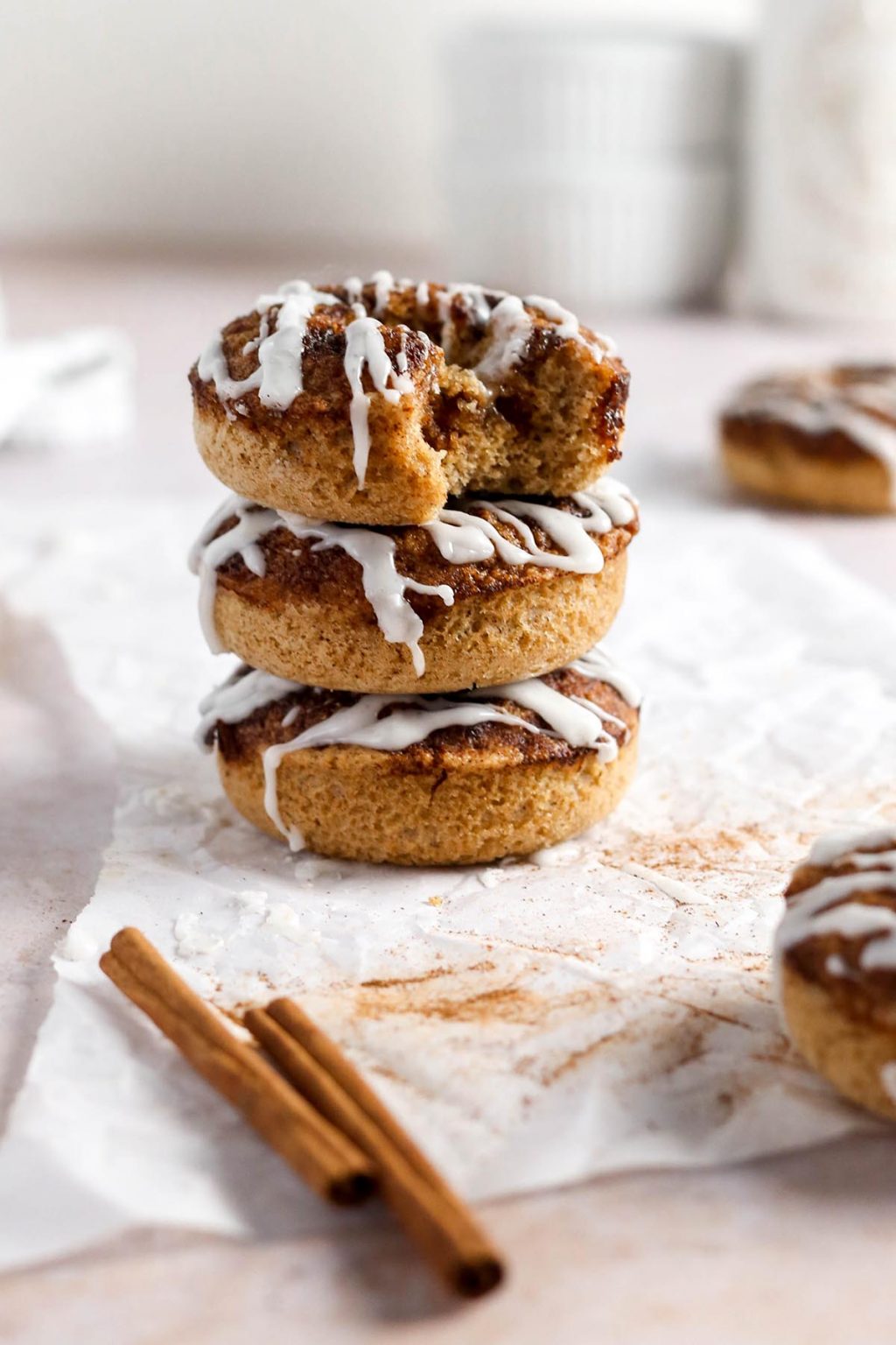 Cinnamon Roll Donuts | Savor The Spoonful