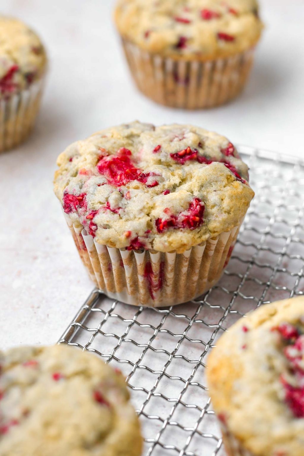 Healthy Vegan Raspberry Muffins (Oil-Free) | Savor The Spoonful