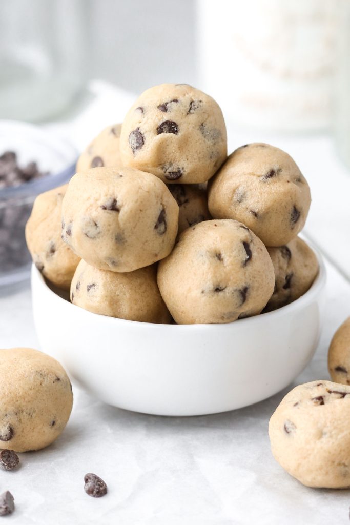 Edible No Bake Cookie Dough Bites | Savor The Spoonful