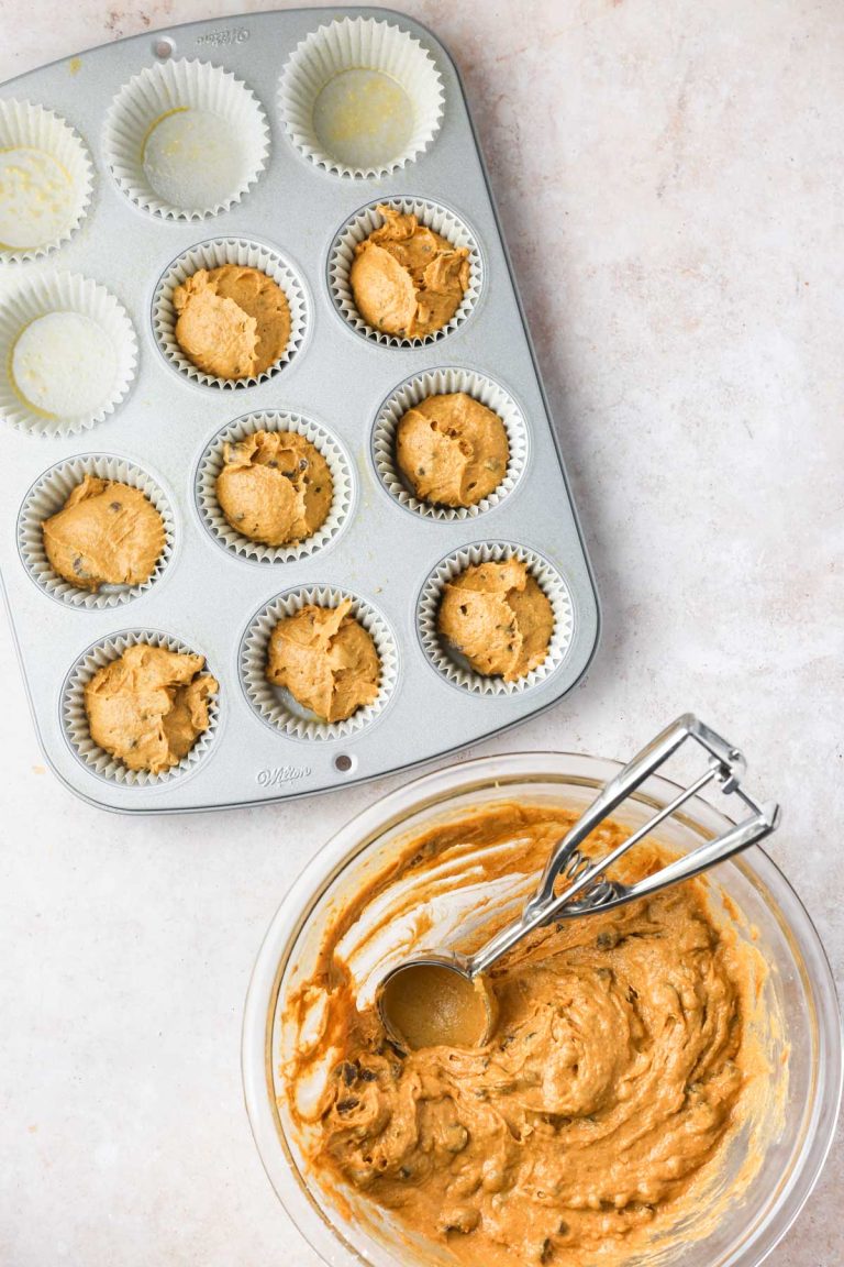 Easy 3 Ingredient Pumpkin Muffins | Savor The Spoonful